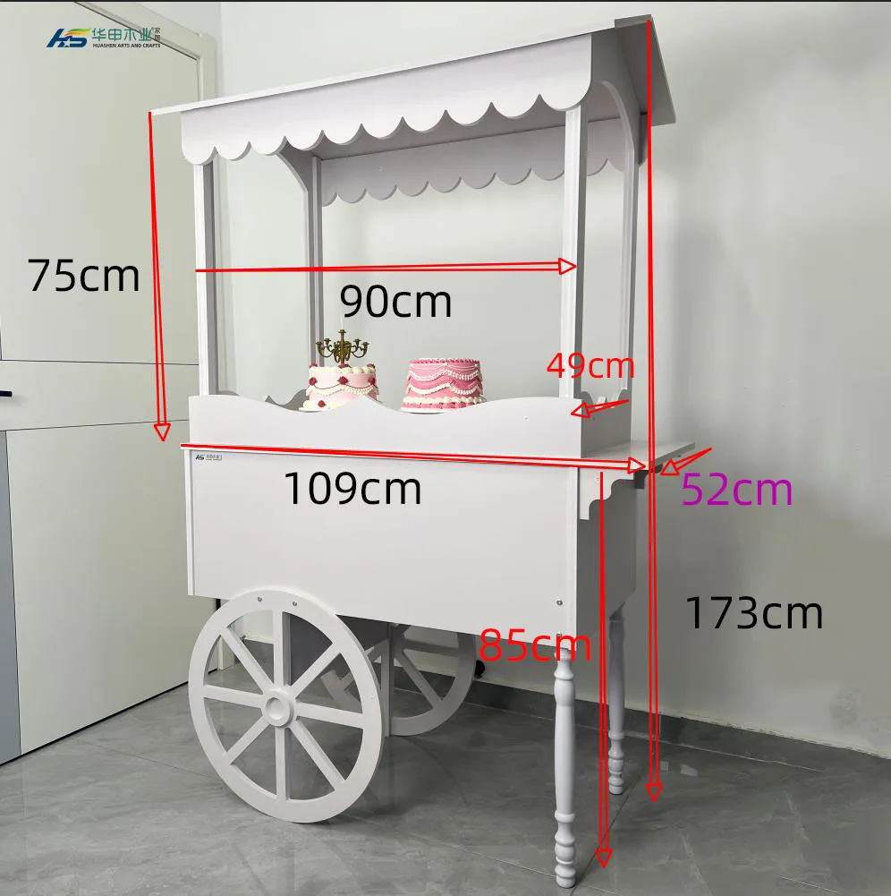 Customized Flower Candy Carts for Parties & Weddings - OEM Available