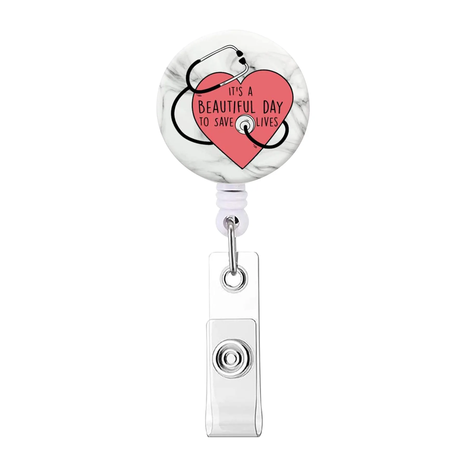Brain Anatomy Mental Health Psychiatrist Retractable Badge Reel