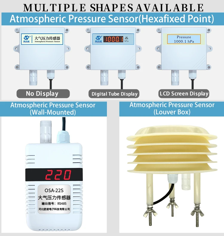 Osa Digital Rs485 4~20ma Atmospheric Barometric Air Pressure Measuring ...