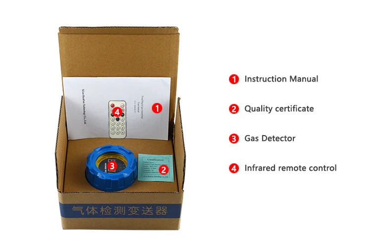 ATEX LED Display Fixed Hydrogen Purity Meter H2 Gas Detector