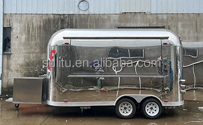 Small Food Trailers with Big Window for Street - Side Mobile Beverage ...