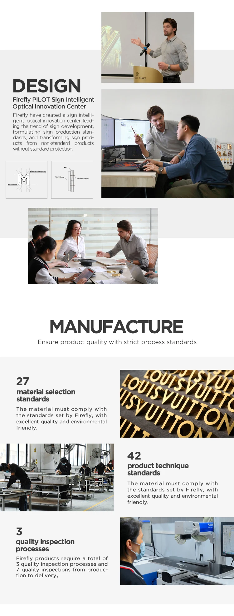 Custom Gold 3D Letter Shop Signboard - LED Backlit Signage