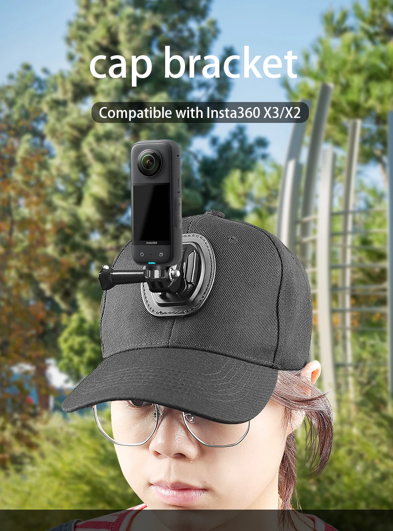 Outdoor Fixed Hat Camera Bracket Accessories For Insta360 X3/x2 ...