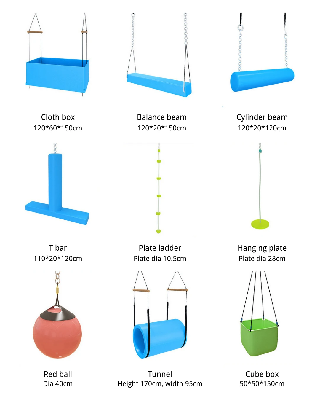 Moetry Trending Kids Sensory Hanging Swing Set for Therapy