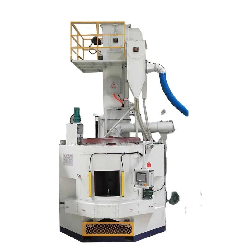 2 Simply Sandblasting Turn Table Peening Machine Steel Platform Blast ...