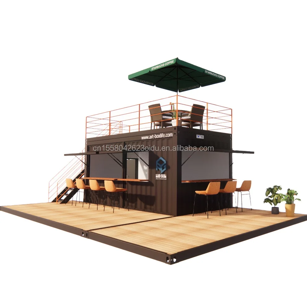 Two-story Pop-up Container Bar Long Beach Container Bar Coffee ...