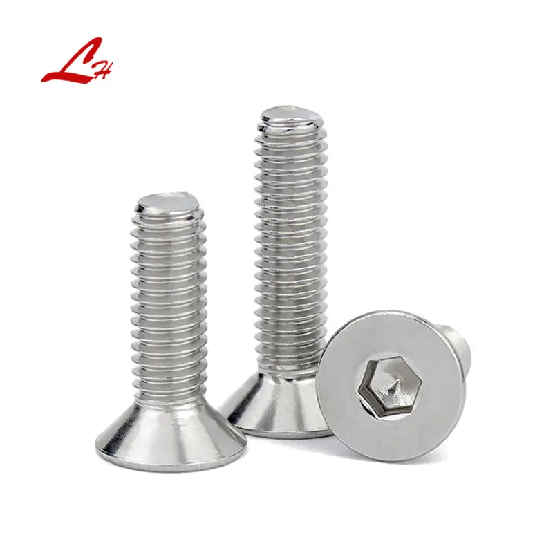 DIN7991 Hexagon Stainless Steel SS 304 316 Plain Hex Socket Bolts ...