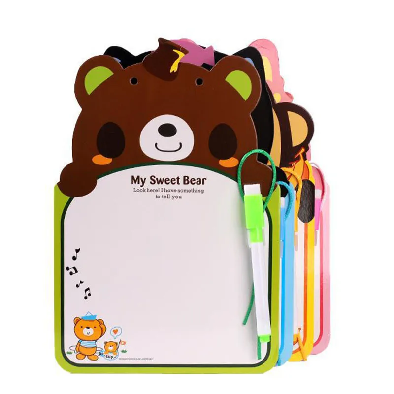 Kids DIY paper drawing painting board wipe-clean board for kids ...