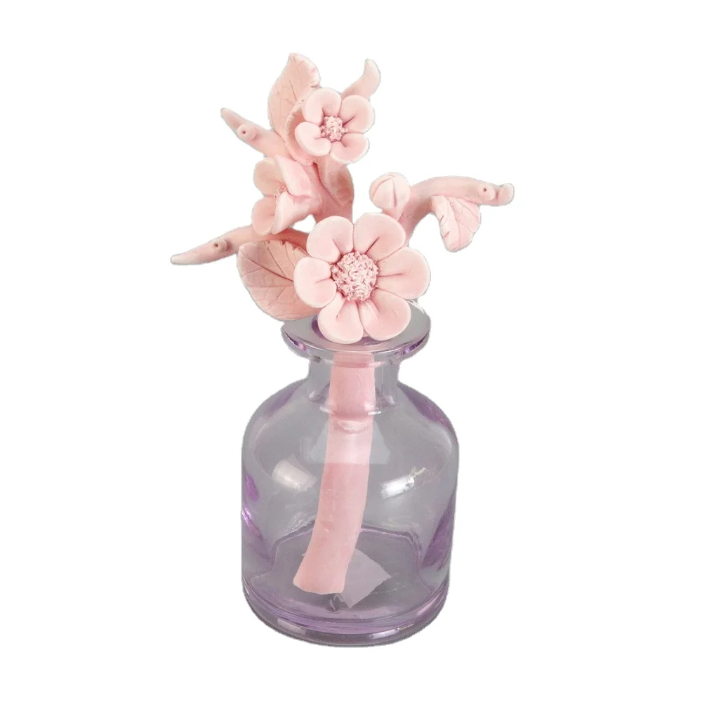 Luxury Handmade Flower Reed Diffuser With Glass Bottle Essential Oil ...