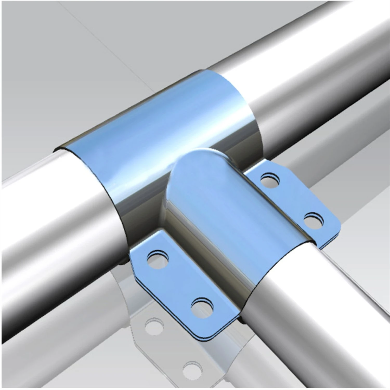 Heavy Duty Stainless Steel T-Joint End Pipe Clamps