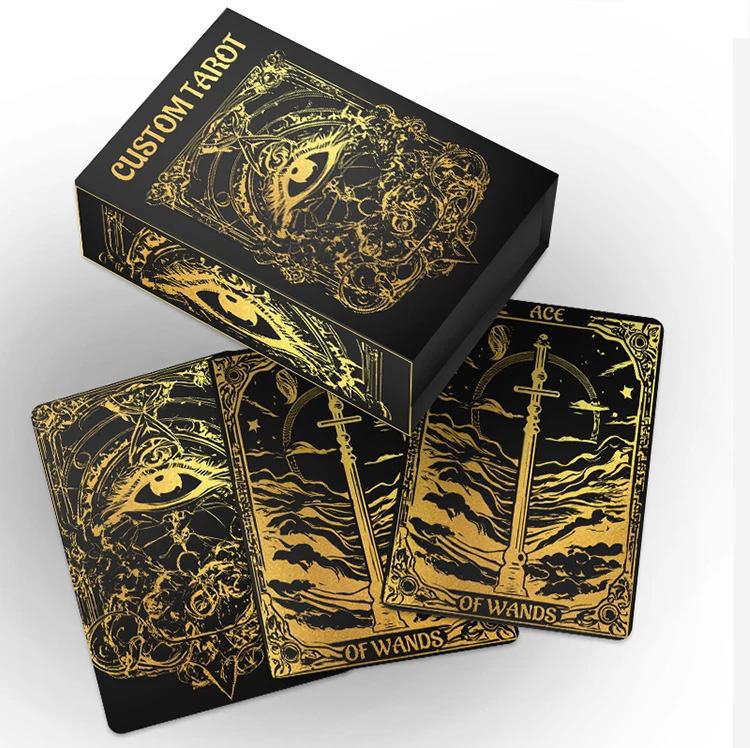 Wholesale Gold Foil Tarot Deck Cards High Quality Customized Oracle ...