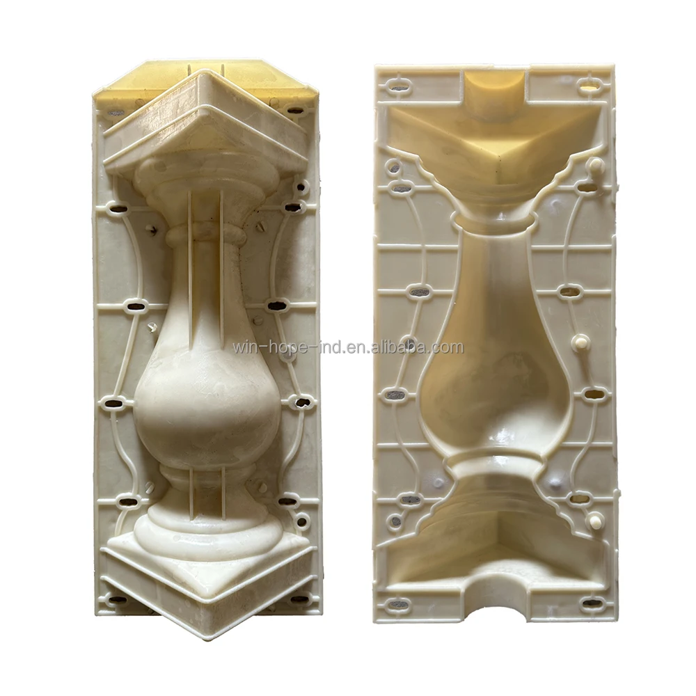 Precast Concrete Abs Plastic Balustrade Mold For Glass Stair Railing Oem