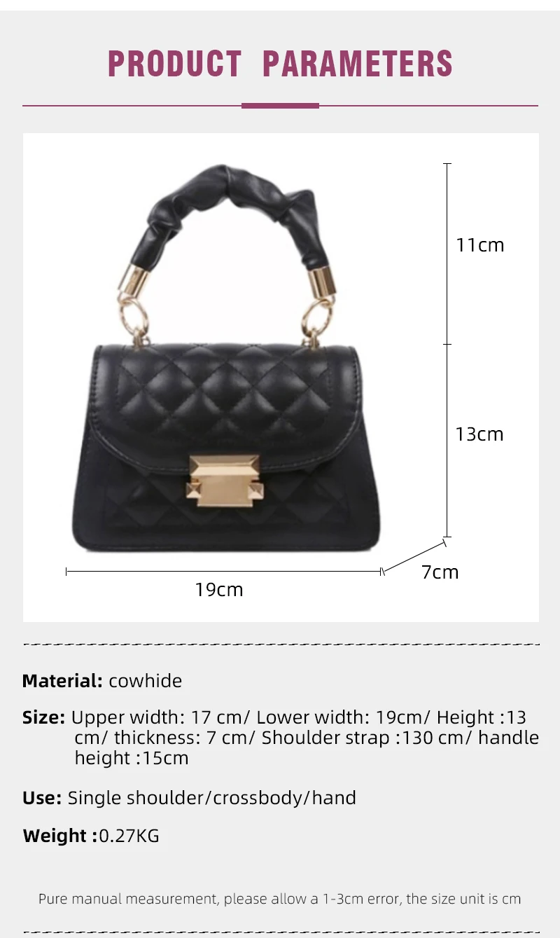 Custom Logo Diamond Lattice Shoulder Small Hand Bag Quilted Women ...