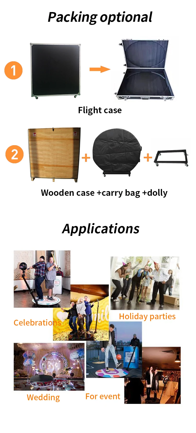 Fast Dhl Shipping 48h New Design 360 Photo Booth With Ring Light 360 ...