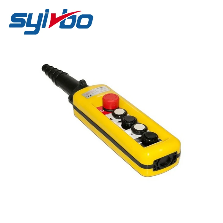 Low Current Rainproof Emergency Stop Crane Remote Control Pendant ...