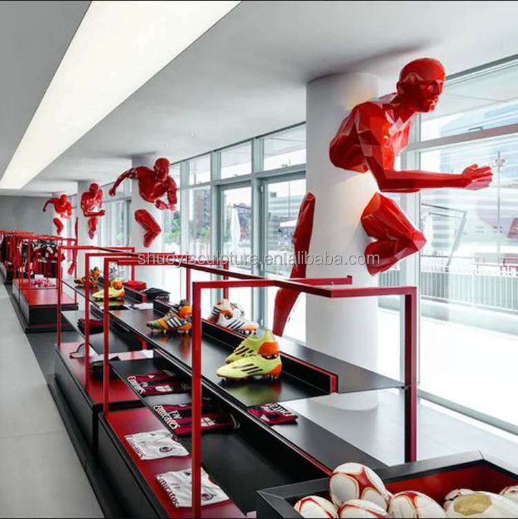 Running Man Wall Sculpture Statue - Customized Resin