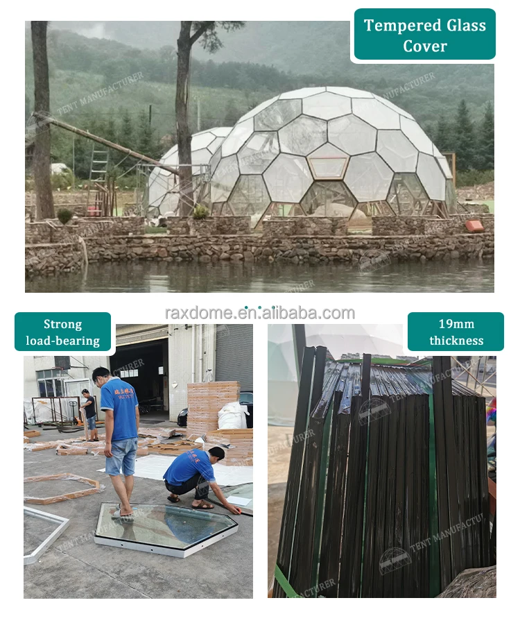 Exclusive 6M Glamping Glass Dome House with 360 Degree View