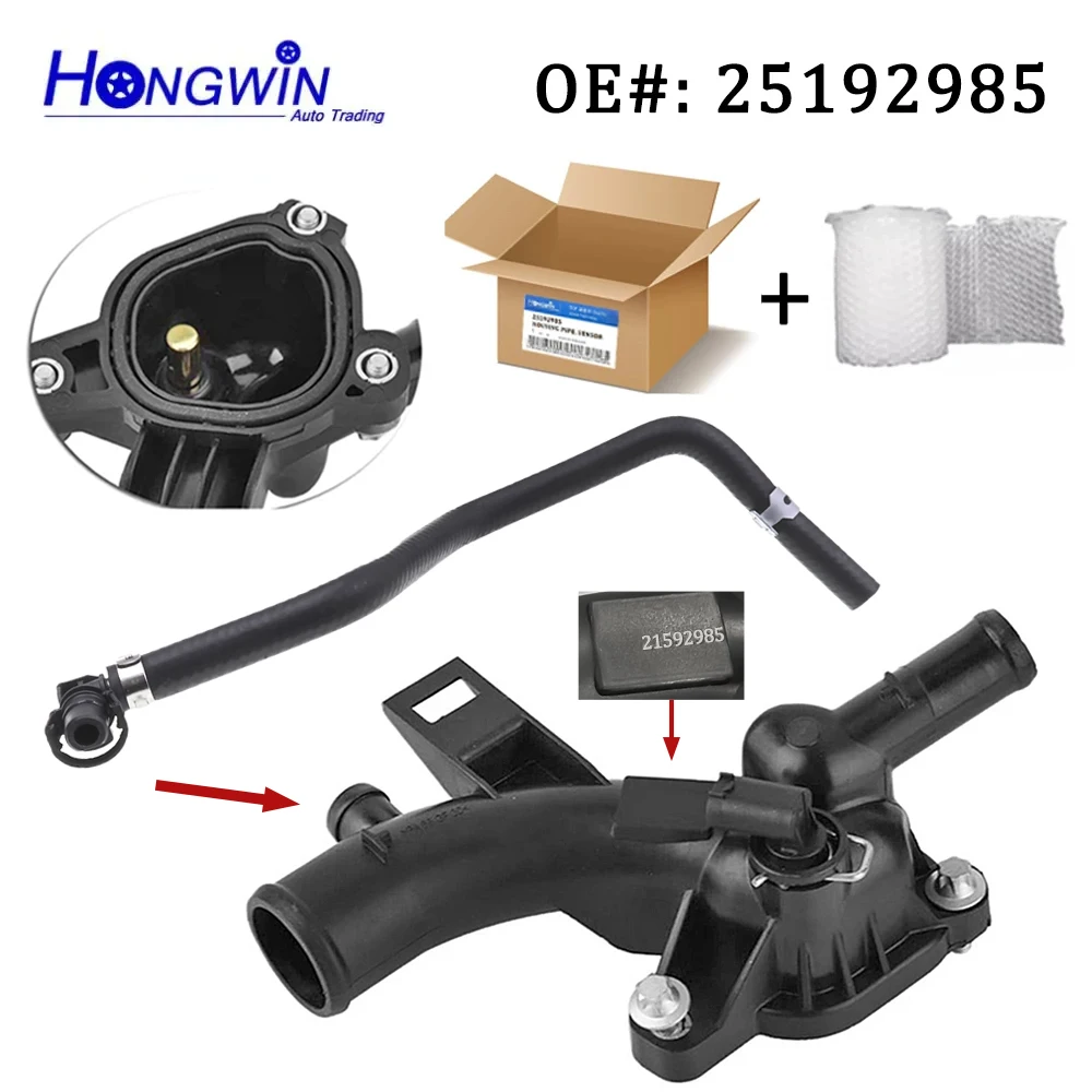 25192985 55562048 Water Connector Housing Coolant Sensor For Opel Astra ...