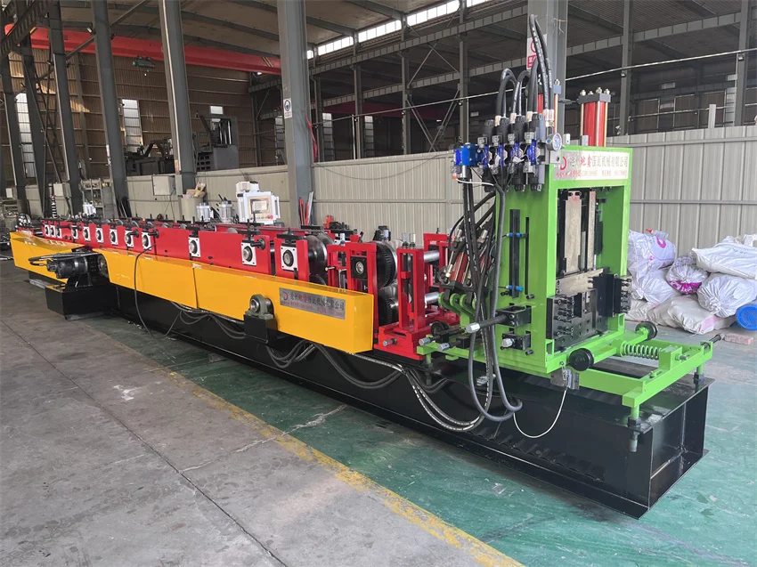 Custom Ordered Cz Purlin Roll Forming Line C Shaped Tile Machinery with ...