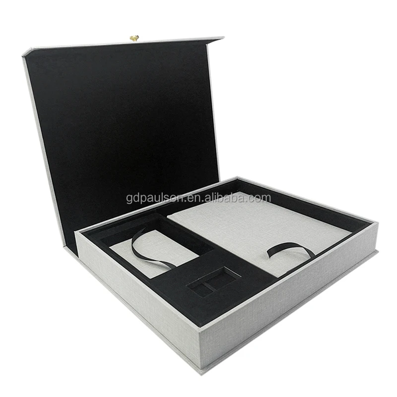 Factory Customized A4 And A6 Photo Album And Presentation Box With Usb ...