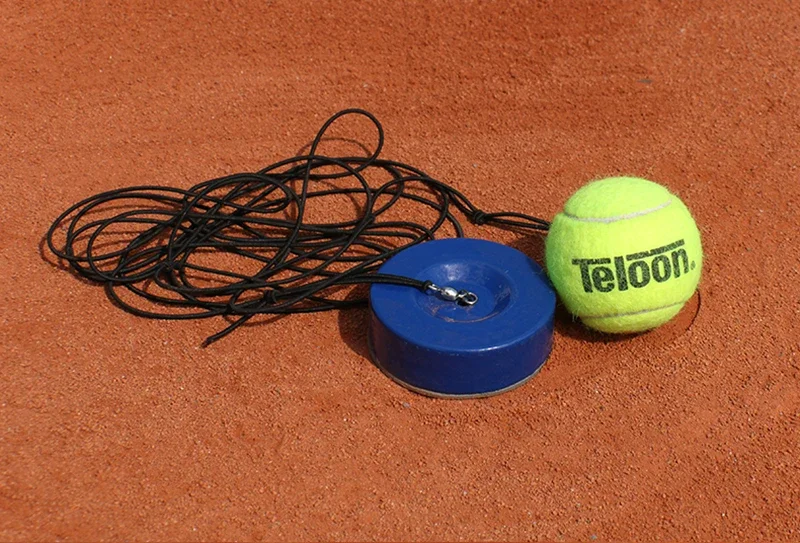 Teloon Tennis Trainer Rebounder Ball with Iron Base Tennis Exerciser No ...