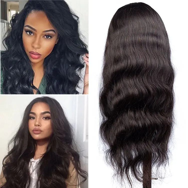 Meches Humain En Gros Lace Frontal 13x4 100% Virgin Perruque Brazilian Human Hair Wigs Perruques ...