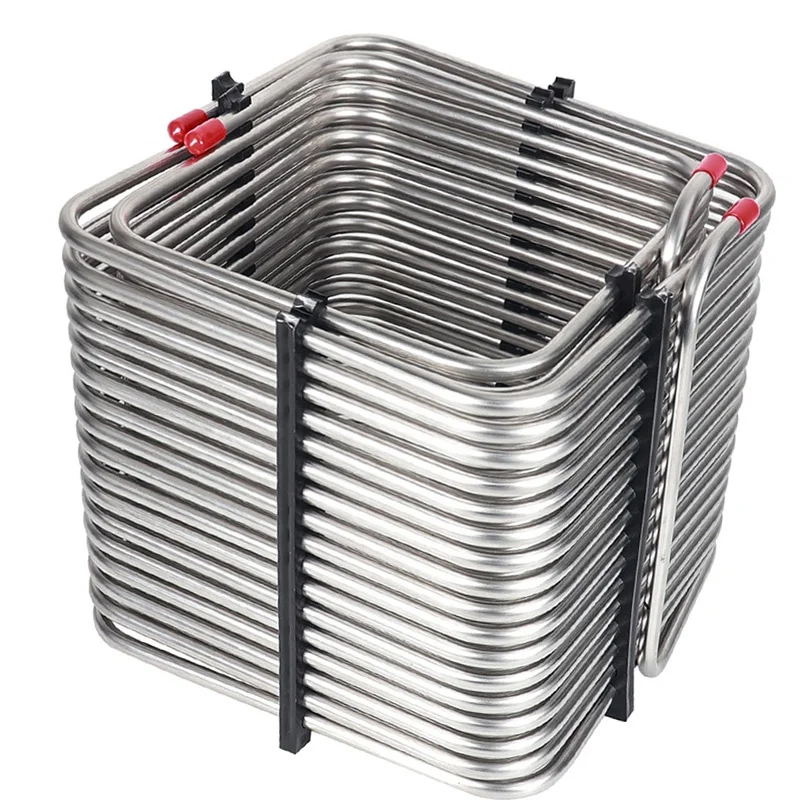 Stainless Steel Square Beer Cooler Coil Tubing for Jockey Box, 2-Layers ...