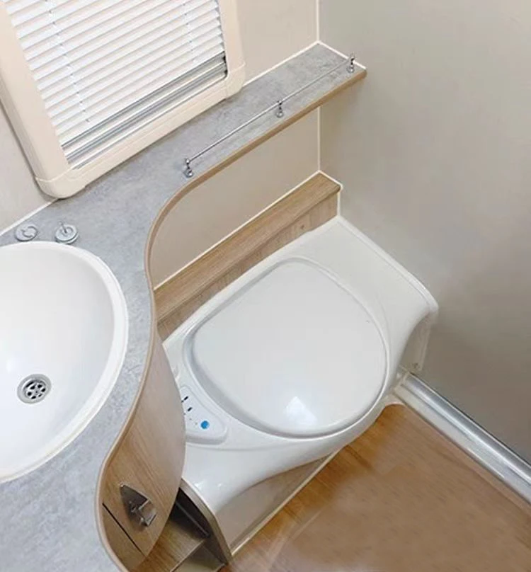 Campervan Rotatable Commode WC of Caravan with 4.54 Gallon Dirty Water ...