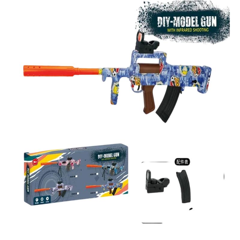 Rechargeable Electric Groza Gel Blaster Gun Kid Outdoor Shooting Game ...