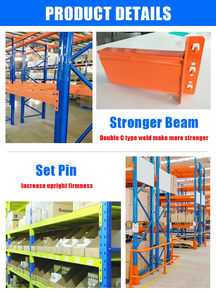 Boltless Adjustable Industrial Heavy Duty Pallet Racking System