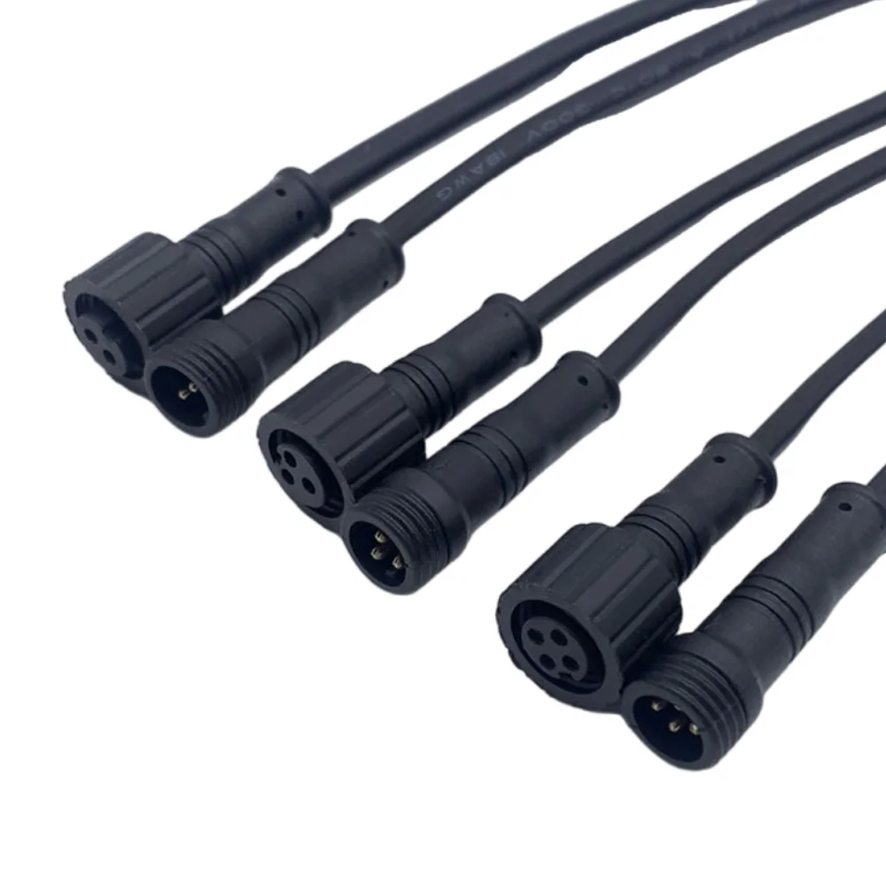 Custom M8 M12 M25 M16 Waterproof Connector Pull Push Plastic Male ...