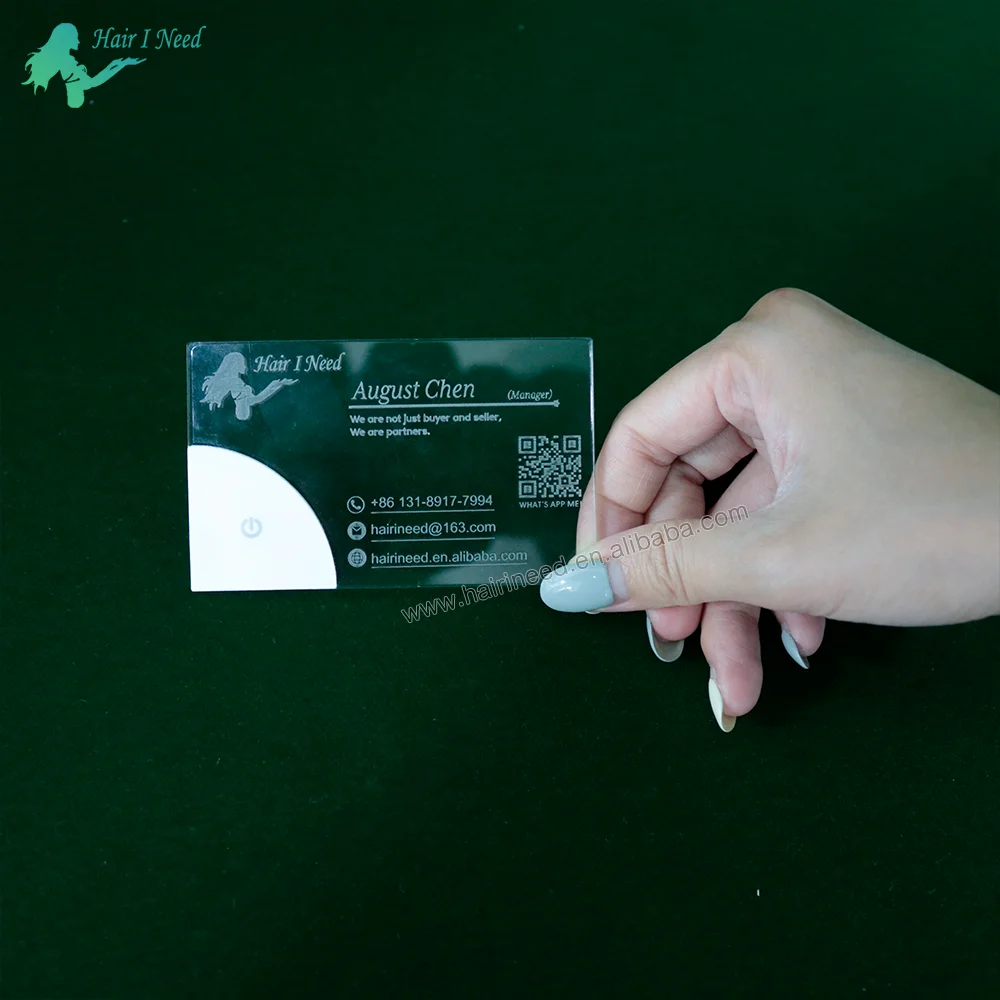 Luxury LED Acrylic Business Cards - Unique & Professional