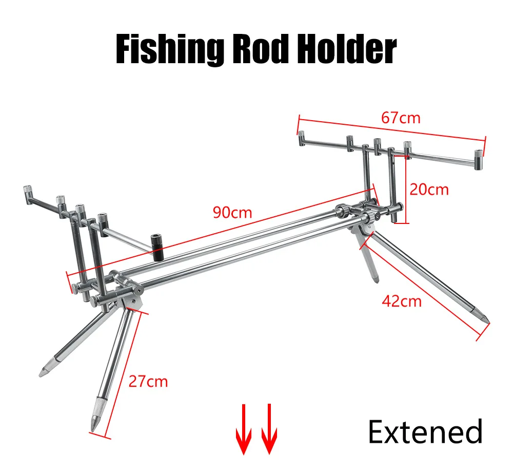 Wholesale Stock Removable Rod Holder Stainless Carp Fishing Rod Holder ...