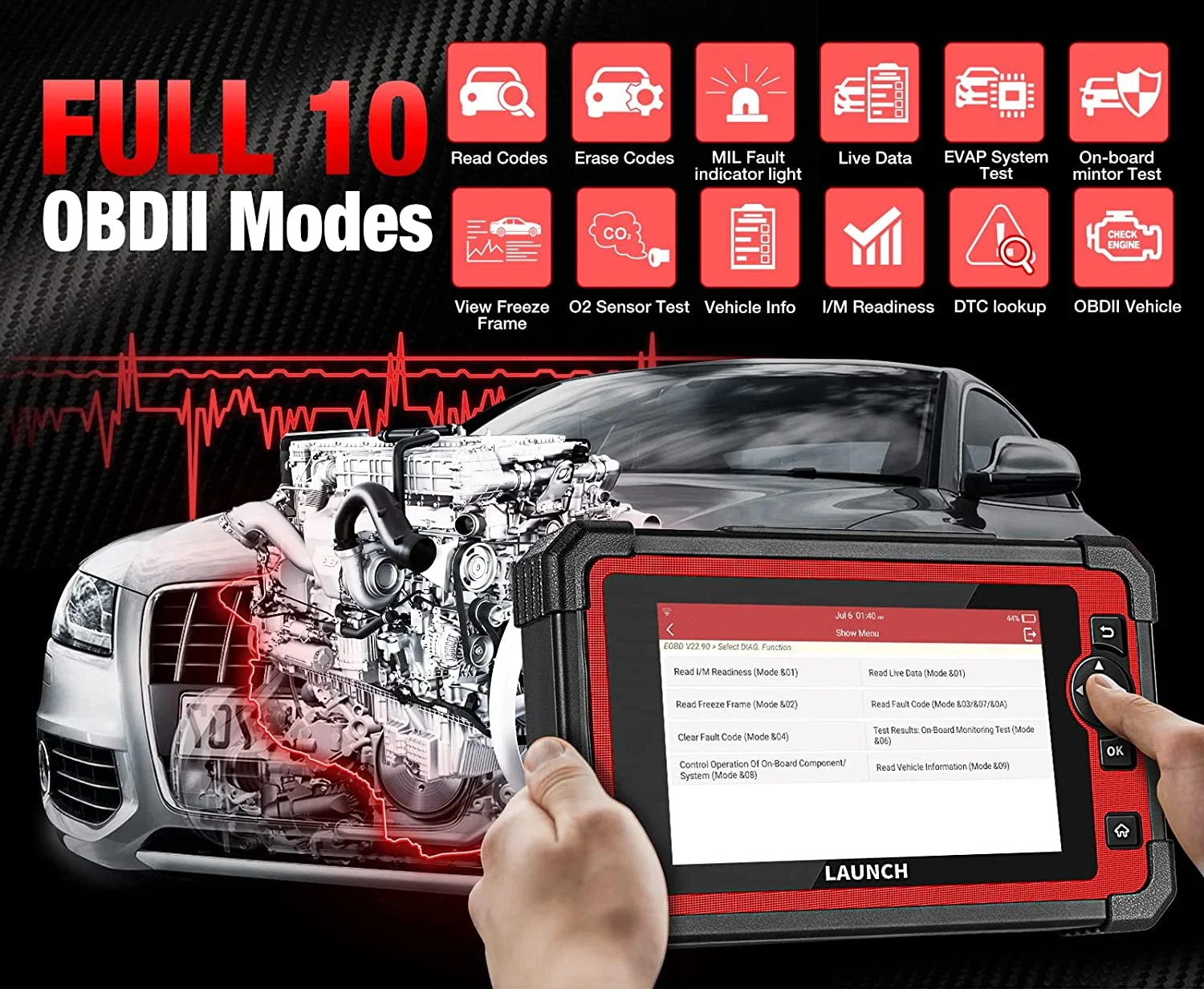 Launch X431 Crp919e Crp 919e Obd Scanner Bi-directional Scan Tool ...