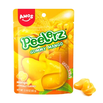 Amos Peeled Sweet Soft Candy Peelable Mango Gummies Jelly Fruit Peeling ...