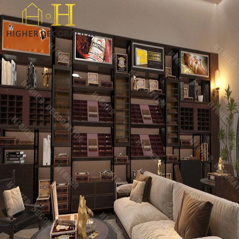 Luxury Cigar Room Furniture Custom Durable Cedar Wood Humidor Cigar ...