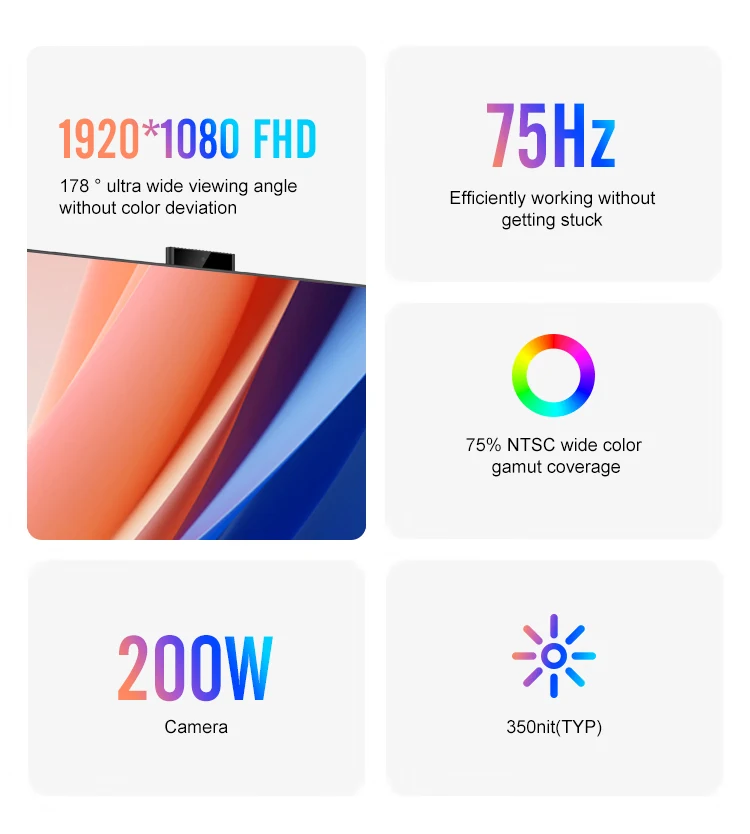 New Design Borderless Wholesale 23.8 Inch Fhd Ips Flat Displays Lcd ...