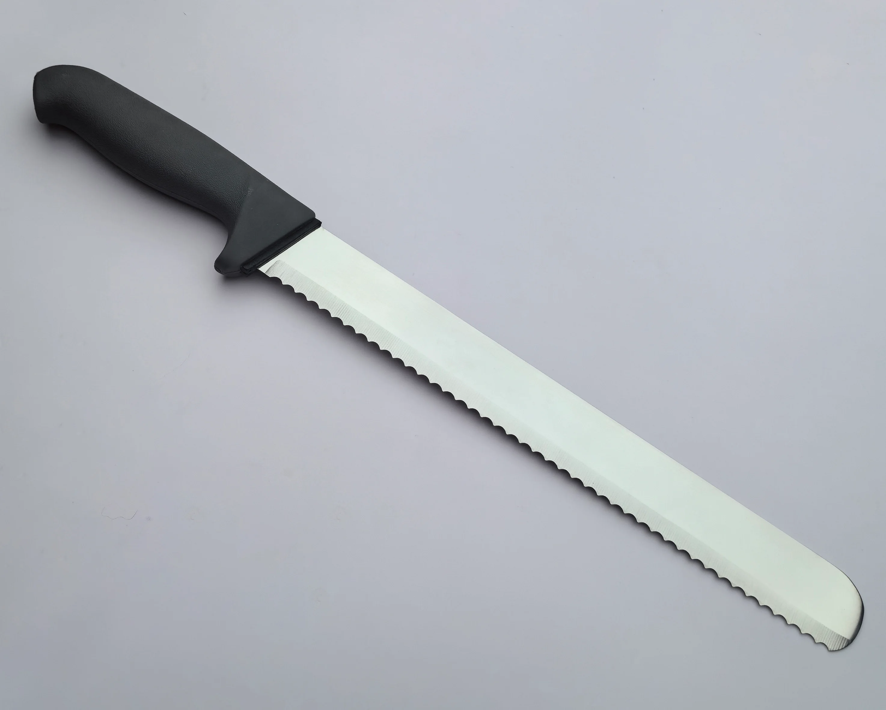 12-Inch Stainless Steel Bread Slicing Knife with Durable Sheath Cutter ...