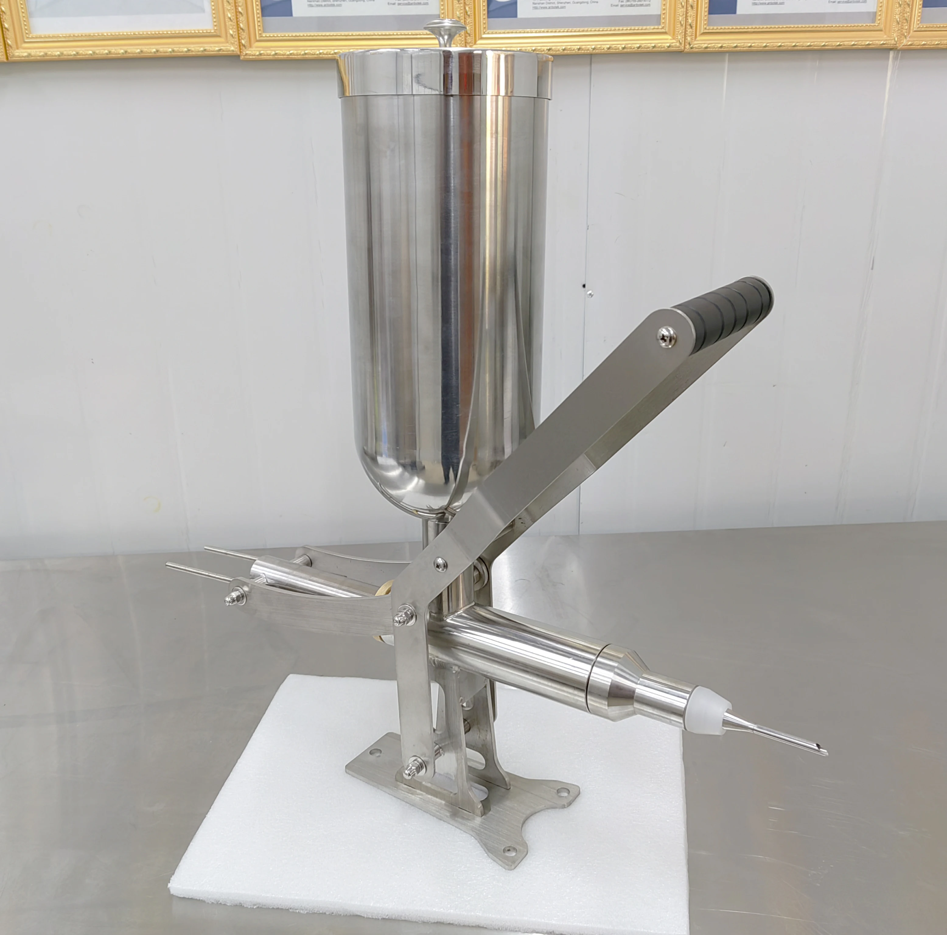 Manual Croissant Cake Cream Puff Filling Filler Machine