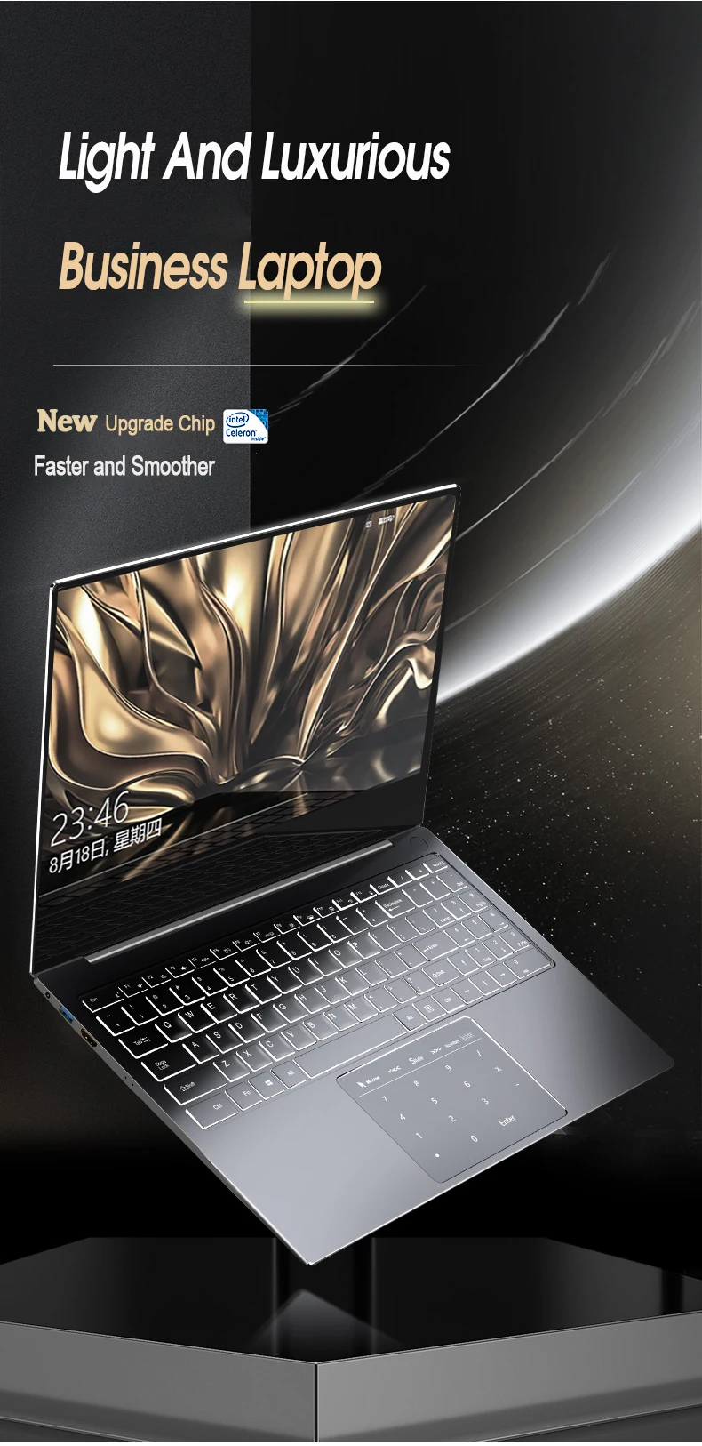 Customized 15.6 Inch Laptops Win10 Computer 8gb Ram 128gb 256gb Ssd ...