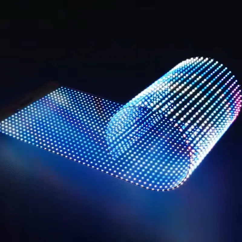 Flexible transparent film led screen for glass windows led film self ...