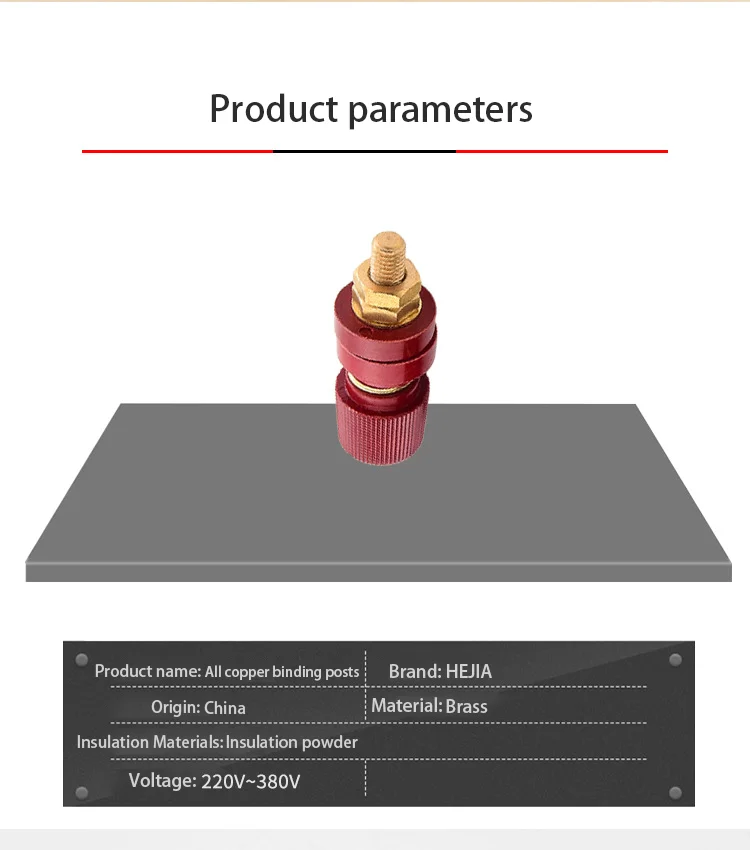 6mm Banana Socket High Current Terminal Block 100a Binding Post Wire ...