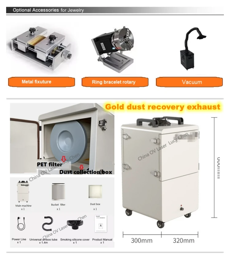 Jewelry Laser Cutting Machine for Gold and Silver Engraving