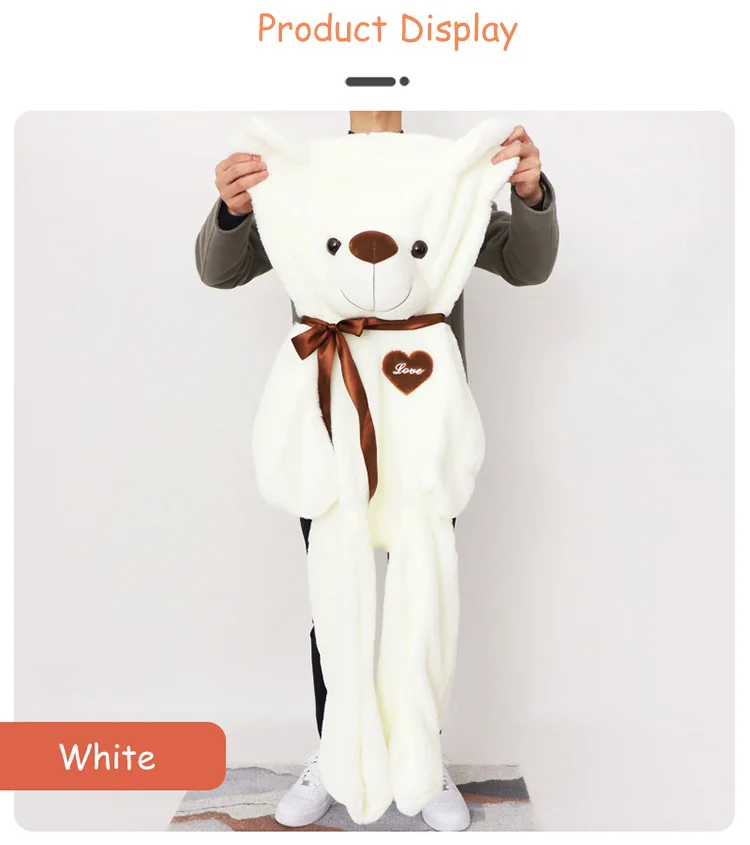 Valentine Bear Plush Skin Toy - Wholesale Unstuffed Animals