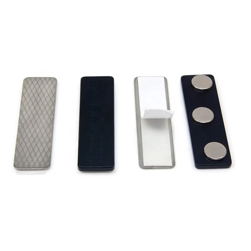 Custom Nickel-Coating Magnet ID Badge Holder Reusable Name Badge ...