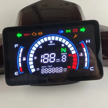 New Version Ex5 Motorbike Digital Meter Odometer Instrument Speedometer ...