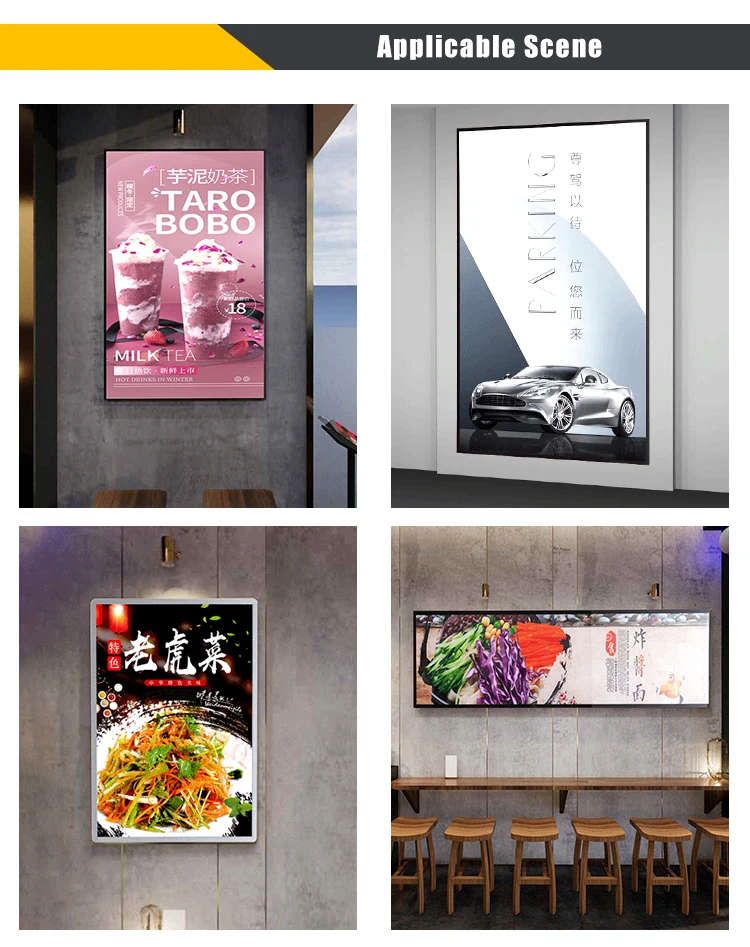 Rechargeable A4 A5 Desktop Poster Banner Display Backlit Led Light Box ...