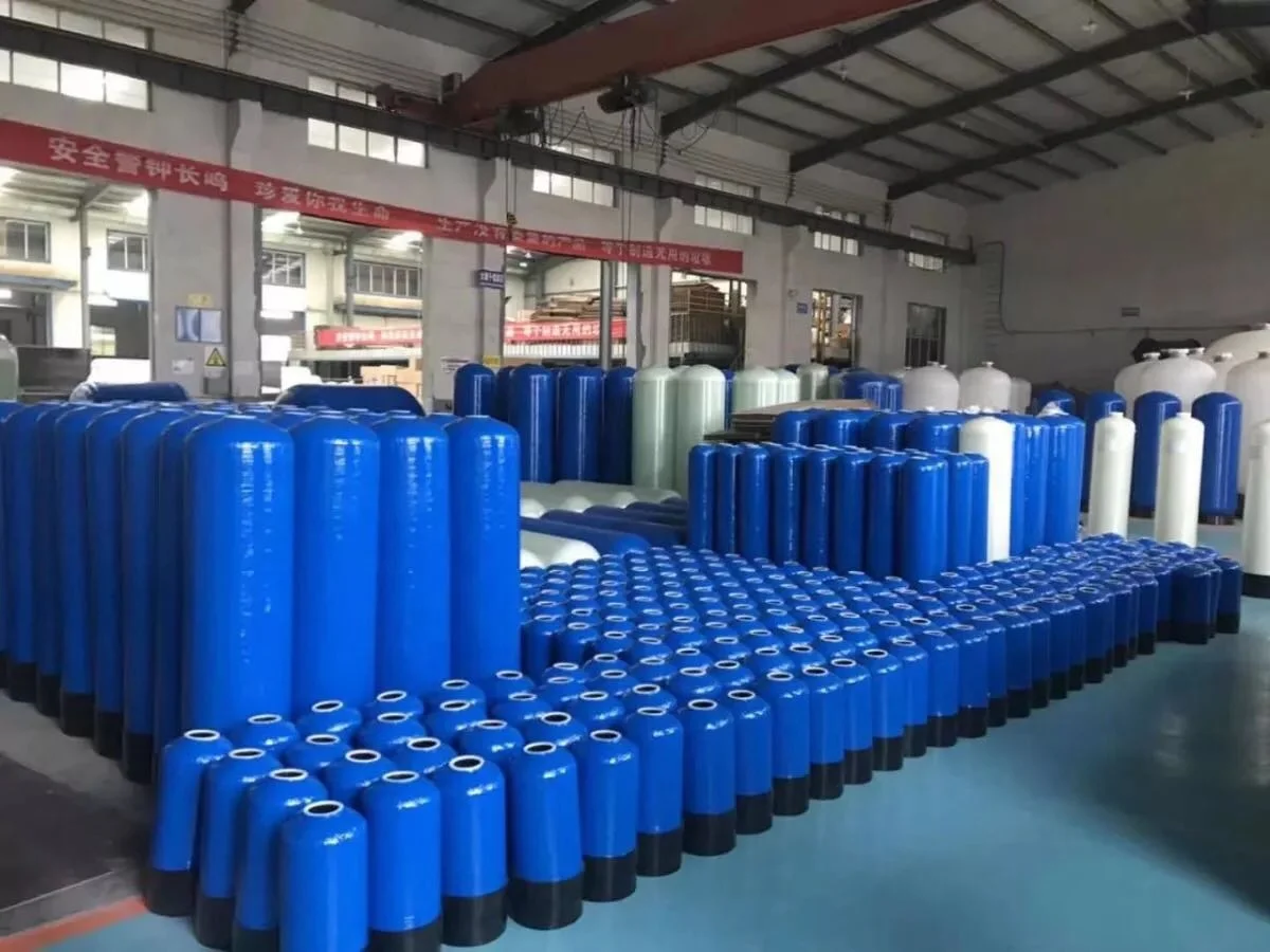 HardCore Fiberglass Vertical Storage Tank FRP Ion Exchange Resin Tank ...