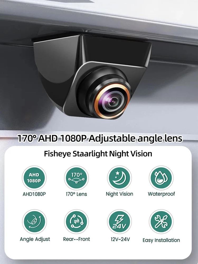 AHD 1080P Car Rear View Camera - 170 Degree Fisheye Lens