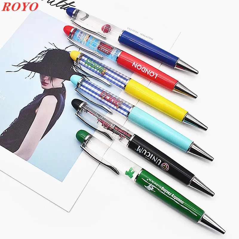 Hot Sale Liquid Floating Promotional Ball Pen With Popular Design 2d/3d ...